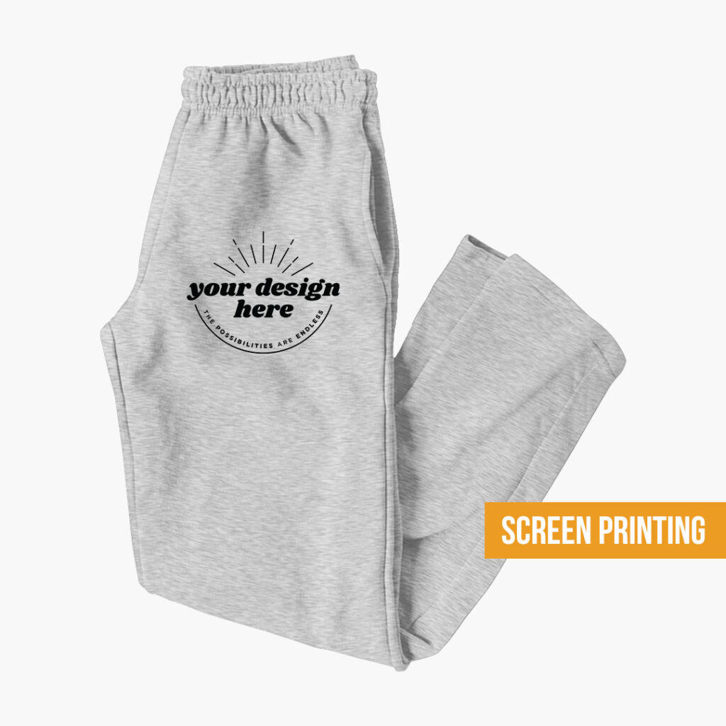 Custom Sweatpants Screen Print | KJ Label & Printing | Stroudsburg, PA